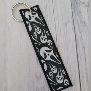 horror | Other | Scream Ghostface Horror Embroidered Keychain | Poshmark